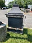 Broyhill Outdoor Fireplace with Tile Accents, 23.5”Wx35”Lx56”H - Hash ...