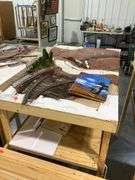 Model Train Track Shelving Setup with Components and Framing - Hash ...