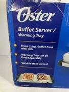 Oster Buffet Server and Warming Tray, Inspire Collection, 3 Pans - Hash ...