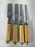 Four Chisels with Varying Blade Widths - Hash Auctions