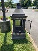 Broyhill Outdoor Fireplace with Tile Accents, 23.5”Wx35”Lx56”H - Hash ...