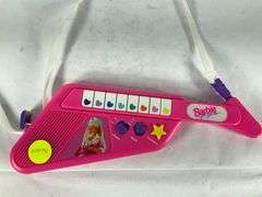 Pink Barbie Guitar-Shaped Toy Keyboard - Hash Auctions