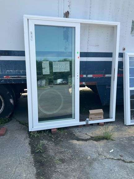 Sliding Glass Door with Hardware and Frame, 72” x 80” - Hash Auctions