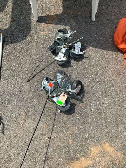 Eight Swivel Caster Wheels with Metal Frames - Hash Auctions