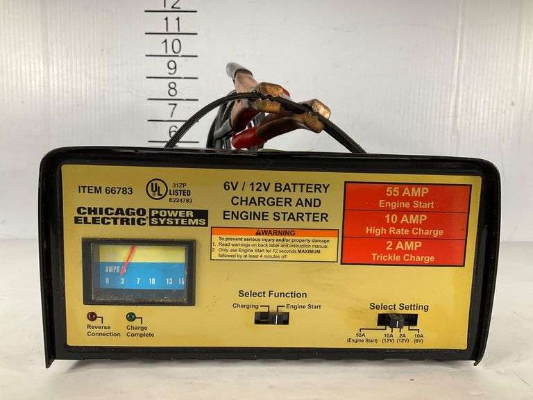 Chicago Power Electric Systems 6V/12V Battery Charger and Engine ...