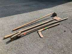 Long-Handled Tools with Wooden Grips - Hash Auctions