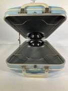 Million Miler Model 300 Light Blue Triangle Luggage Case - Hash Auctions