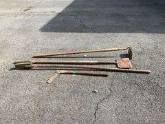 Long-Handled Tools with Wooden Grips - Hash Auctions