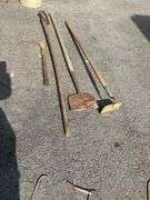 Long-Handled Tools with Wooden Grips - Hash Auctions
