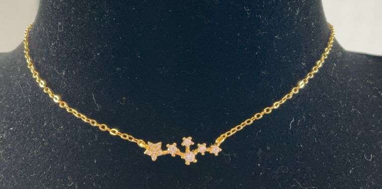 Gold over Sterling silver necklace 18in - Hash Auctions
