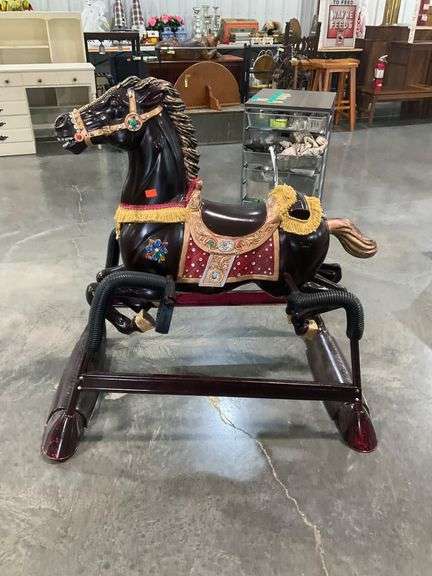 Hedstrom Wonder Horse Rocking Horse with Decorative Accents - Hash Auctions