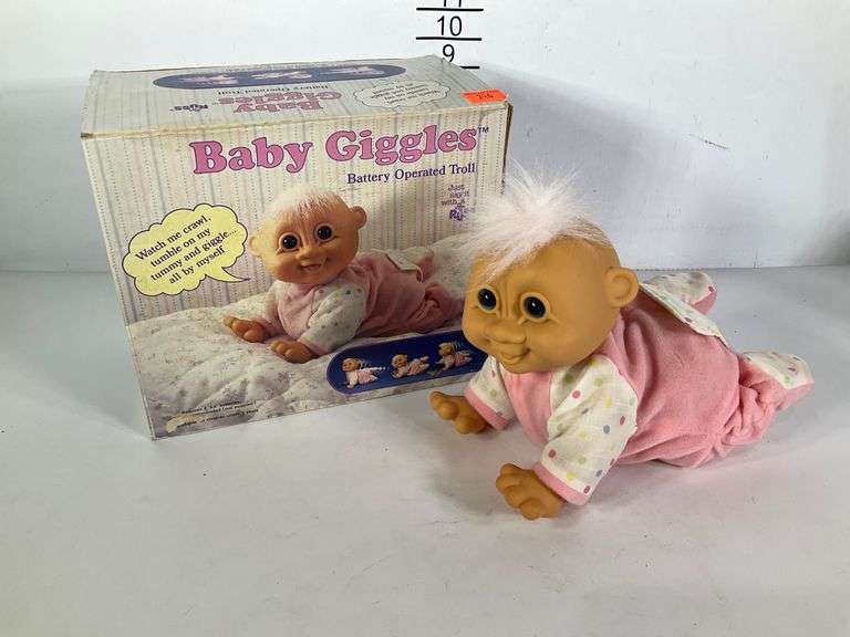 Baby Giggles Battery-Operated Troll Doll by Russ with Original Box ...