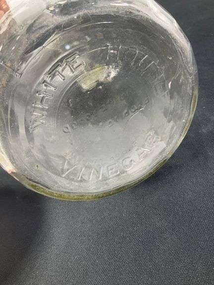 Clear Glass Jug Embossed with ‘White House Vinegar’ Markings - Hash ...
