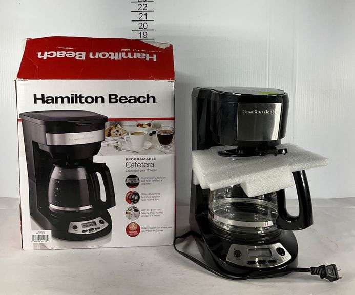 Hamilton Beach Programmable Coffee Maker with Glass Carafe - Hash Auctions