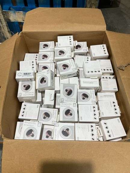 Bulk Lot of Over 50 Magnetic Brackets for Device Mounting - Hash Auctions