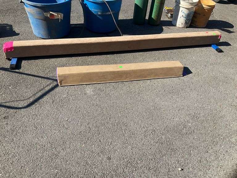 Padded Balance Beam, 8’L with 47” Pad - Hash Auctions