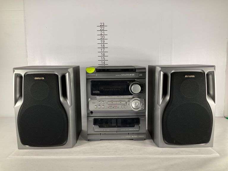 Aiwa Stereo System with Model GX-NA308U Receiver and SX-NA302 Speakers ...