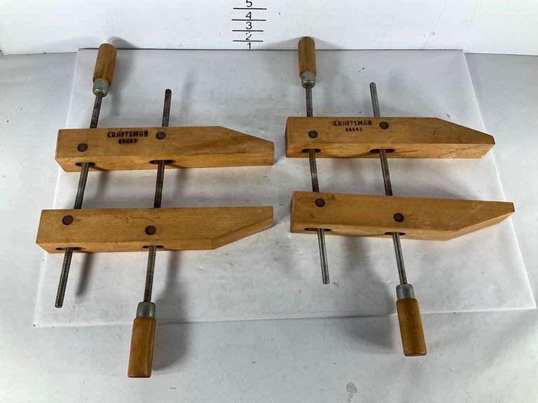 Craftsman 66645 Wood Clamps with Threaded Rods and Handles - Hash Auctions