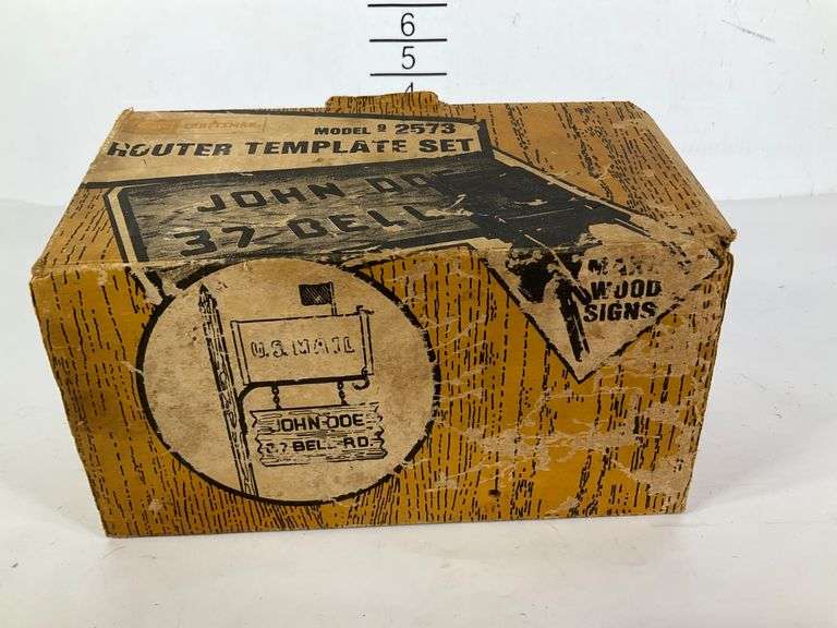 Craftsman Model 2573 Router Template Set with Letter and Number ...