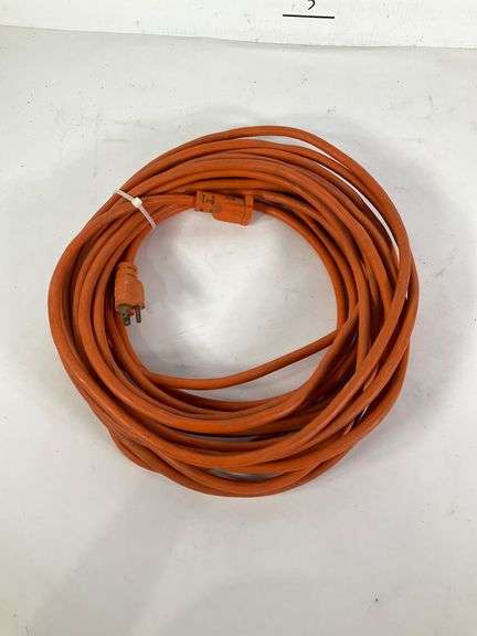 Orange Extension Cord with Dual-Prong Plug - Hash Auctions