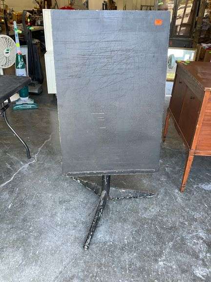 Vintage Metal Drafting Board on Adjustable Tri-Leg Base - Hash Auctions