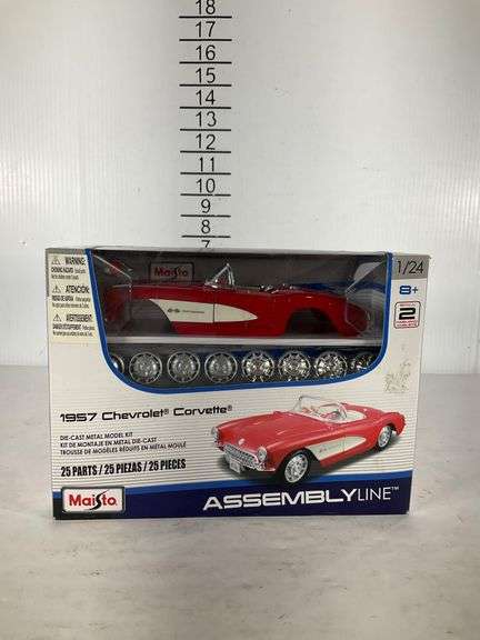 Maisto Assembly Line 1:24 Scale 1957 Chevrolet Corvette Model Kit ...