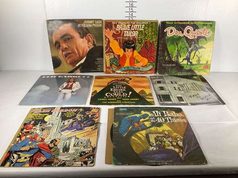 Eight Vinyl Record Albums Featuring Various Genres and Artists - Hash ...
