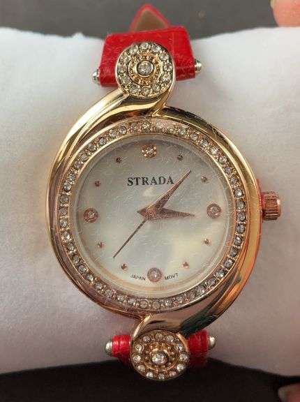 Strada / Genoa Austrian crystal Japanese movement watch with 7.25-8 ...