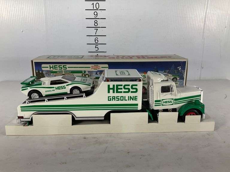 Hess 1991 Toy Truck and Racer With Original Box - Hash Auctions