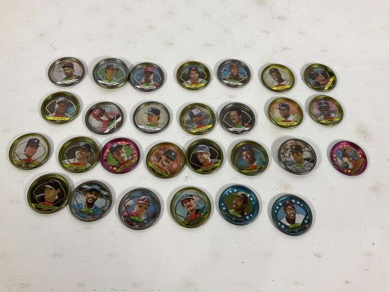 1990 Topps Baseball Player Collectible Bottle Cap Style Coins - Hash ...