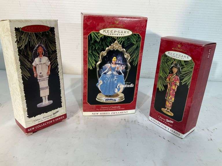 Three Hallmark Keepsake Ornaments: Native American Barbie, Disney’s ...