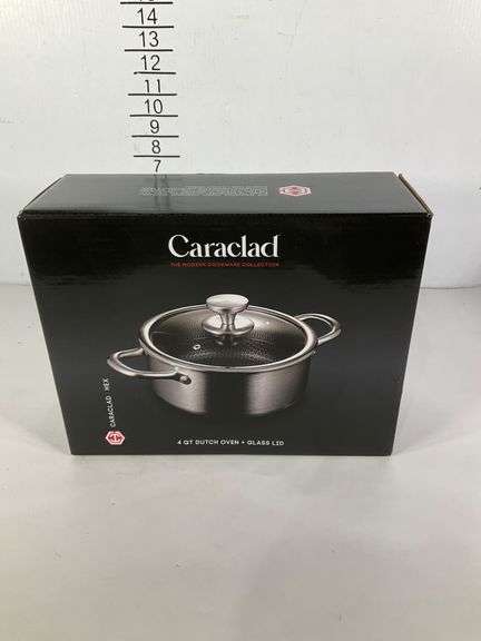 Caraclad Hex 4 Qt Dutch Oven with Glass Lid - Hash Auctions