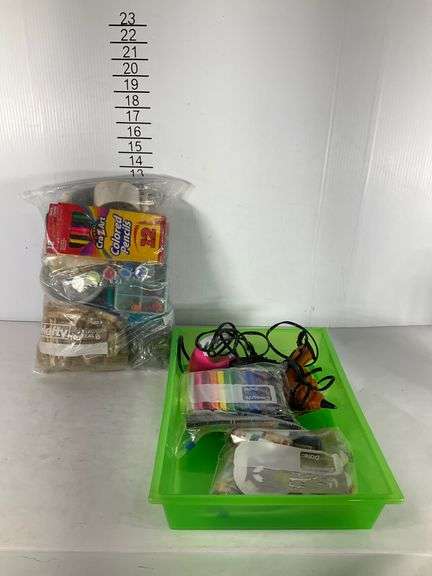 Crafting Supplies Including Hot Glue Gun, Glue Sticks, and Art ...