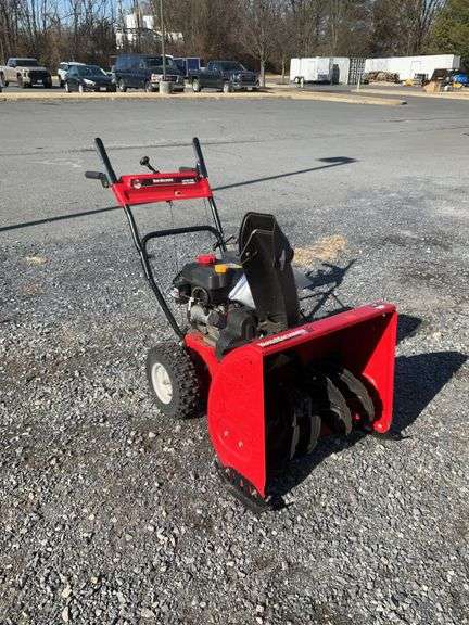 Yard Machines Snow Thrower, 24” cutting path, 6 forward and 2 reverse ...