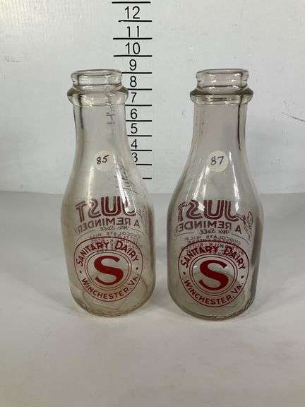 Sanitary Dairy Milk Bottles, Winchester, VA - Hash Auctions