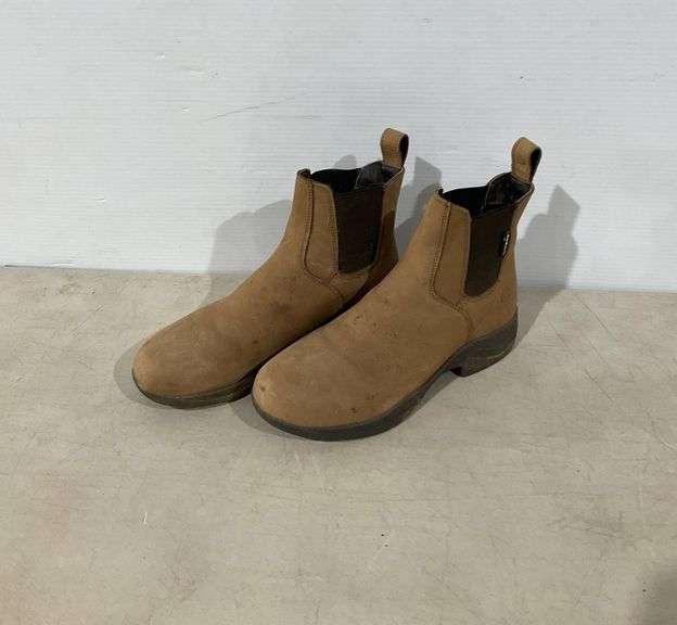 Dublin Brown Chelsea-Style Boots with Elastic Side Panels - Hash Auctions