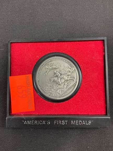 George Washington Comitia Americana Medal Replica in Presentation Case ...