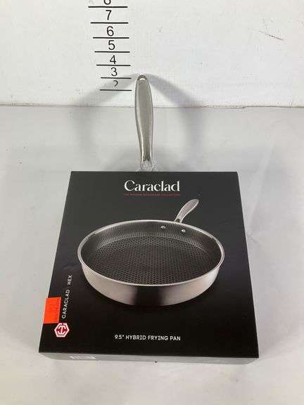 Caraclad HEX 9.5-Inch Hybrid Frying Pan in Stainless Steel - Hash Auctions