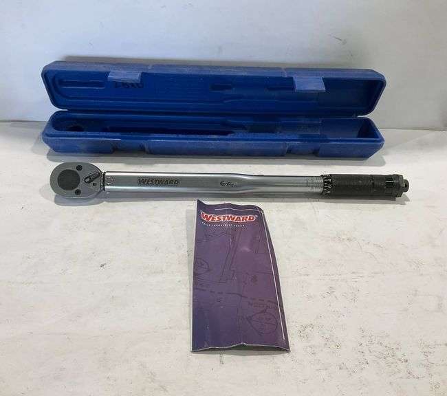Westward 4DA96 1/2-Inch Drive Torque Wrench in Blue Plastic Case - Hash ...