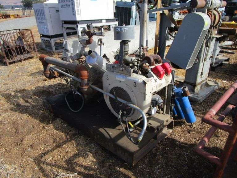 AIR COMPRESSOR W/4 CYL WISCONSIN MOTOR - Heaverlo Northwest Auctions