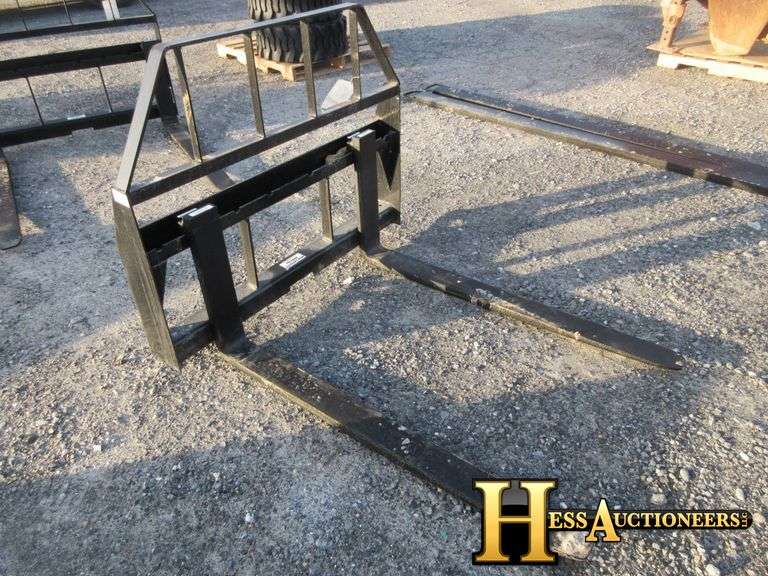 KIVEL 3500 PALLET FORK SET SKID STEER ATTACHMENT - Hess Auctioneers