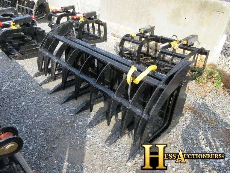 2024 MID-STATE 84'' EXTREME RAKE ROOT GRAPPLE SKID STEER ATTACHMENT ...