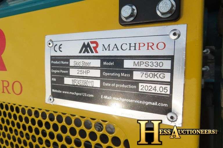 2024 MACHPRO MP-S330 MINI COMPACT TRACK LOADER - Hess Auctioneers
