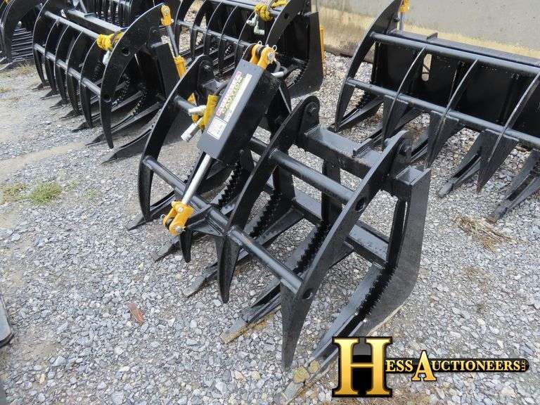2024 MID STATE 48" EXTREME ROOT/ROCK GRAPPLE SKID STEER ATTACHMENT - Hess Auctioneers