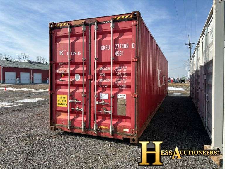 40' STORAGE CONTAINER - Hess Auctioneers