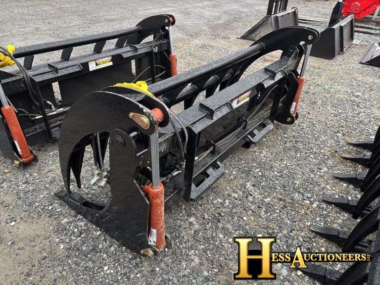 2025 MID-STATE 78" EXTREME RAKE ROOT GRAPPLE SKID STEER ATTACHMENT ...