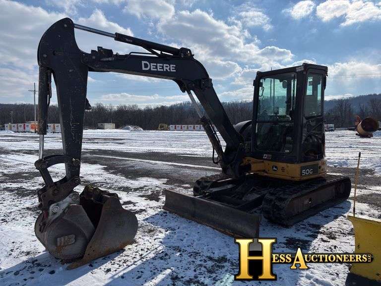 2017 JOHN DEERE 50G MINI COMPACT EXCAVATOR - Hess Auctioneers