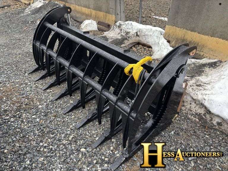 2025 MID-STATE 84" EXTREME RAKE ROOT GRAPPLE SKID STEER ATTACHMENT ...