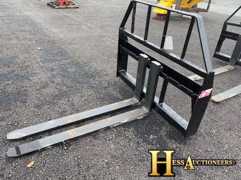 KIVEL 3500 PALLET FORKS EXTENSIONS SKID STEER ATTACHMENT - Hess Auctioneers