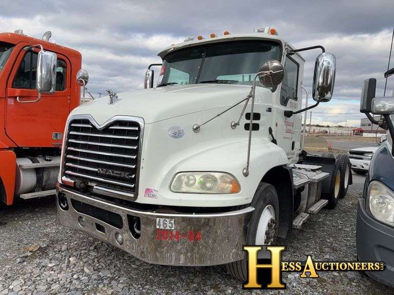 2014 MACK CXU613 T/A DAYCAB, NON-RUNNER - Hess Auctioneers